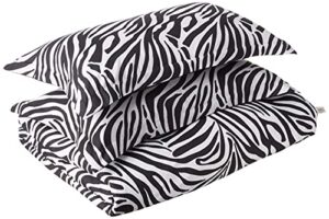 blue ridge home fashions zebra reversible 3 piece duvet cover set with zebra pillow shams brushed microfiber-soft touch-easy care-button closure