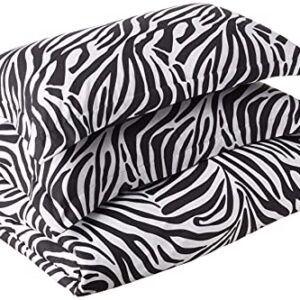 Blue Ridge Home Fashions Zebra Reversible 3 Piece Duvet Cover Set with Zebra Pillow Shams Brushed Microfiber-Soft Touch-Easy Care-Button Closure