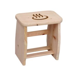 ippinka natural japanese hinoki onsen spa stool, medium style