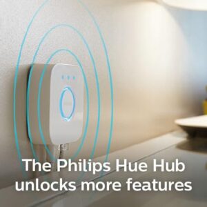 Philips Hue White LED Smart Light Bulb Starter Kit, 3 A19 Smart Bulbs & 1 Hue Hub, (Works with Alexa, Apple HomeKit, and Google Assistant)