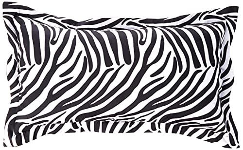 Blue Ridge Home Fashions Zebra Reversible 3 Piece Duvet Cover Set with Zebra Pillow Shams Brushed Microfiber-Soft Touch-Easy Care-Button Closure