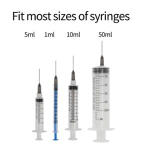 Shintop Dispensing Needle, 1 Inch 16G Blunt Tip Syringe Needles with Luer Lock for Refilling Liquid, Inks and Syringes (Pack of 100)