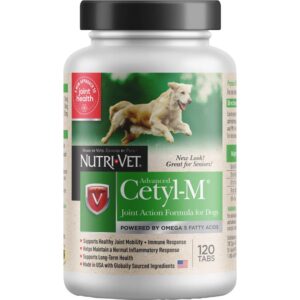 advanced cetyl m joint action formula for dogs (120 chewable tablets)