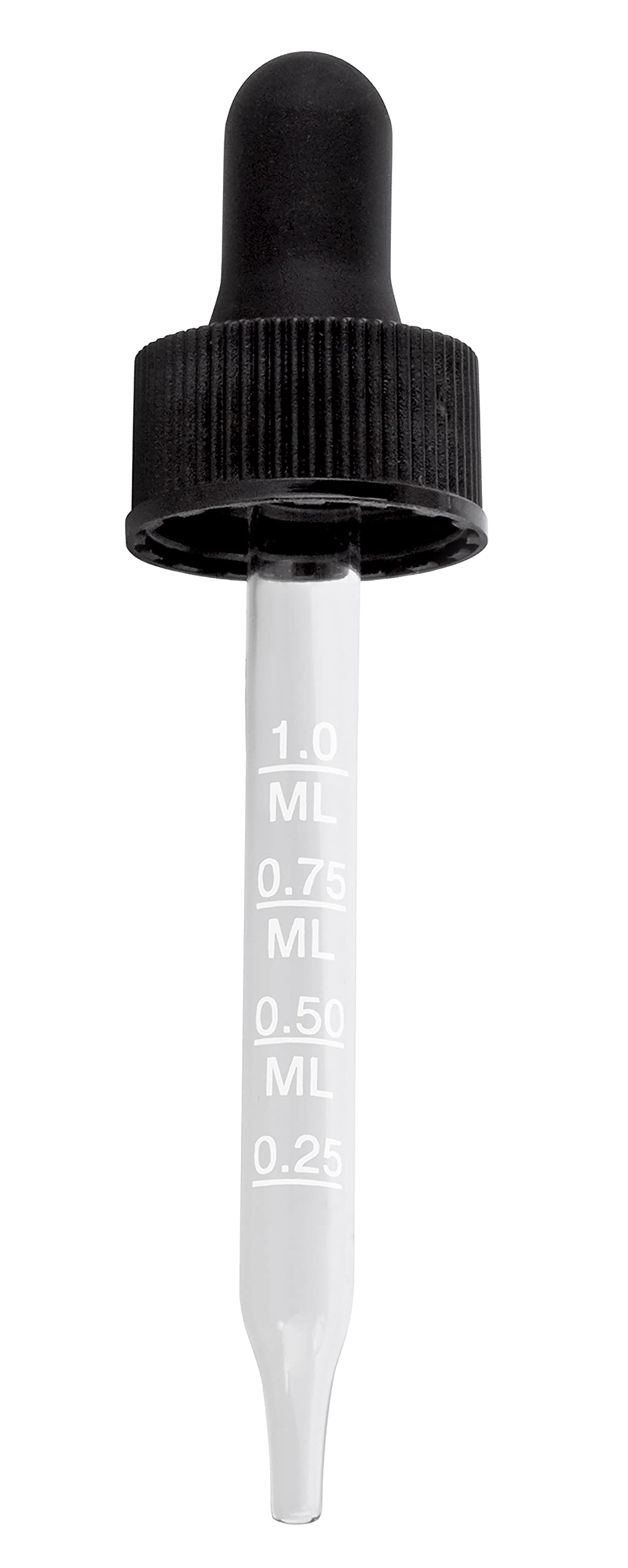 JUVITUS Dropper Closure Top for 2 oz / 60 ml (20-400 Neck Size) 12 Pack (Graduated Measurement Marked)