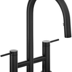 Riobel AZ400BK - Azure kitchen faucet with spray, Black