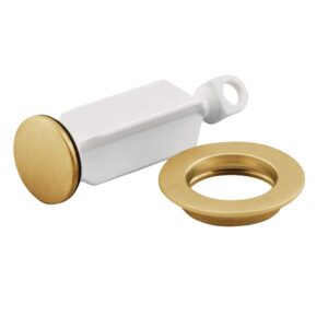 moen 10709bg replacement bathroom sink drain plug and seat, brushed gold