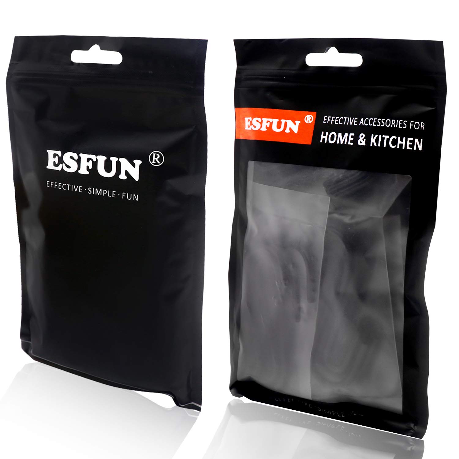 ESFUN 18 Pack S Hooks Pot Hooks for Rack Hanging Pans Pots Utensils Clothes Bags Towels Plants - 3 Sizes (Black)