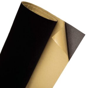 self adhesive velvet flocking liner for jewelry drawer craft fabric peel stick17.7" x 118" (black)