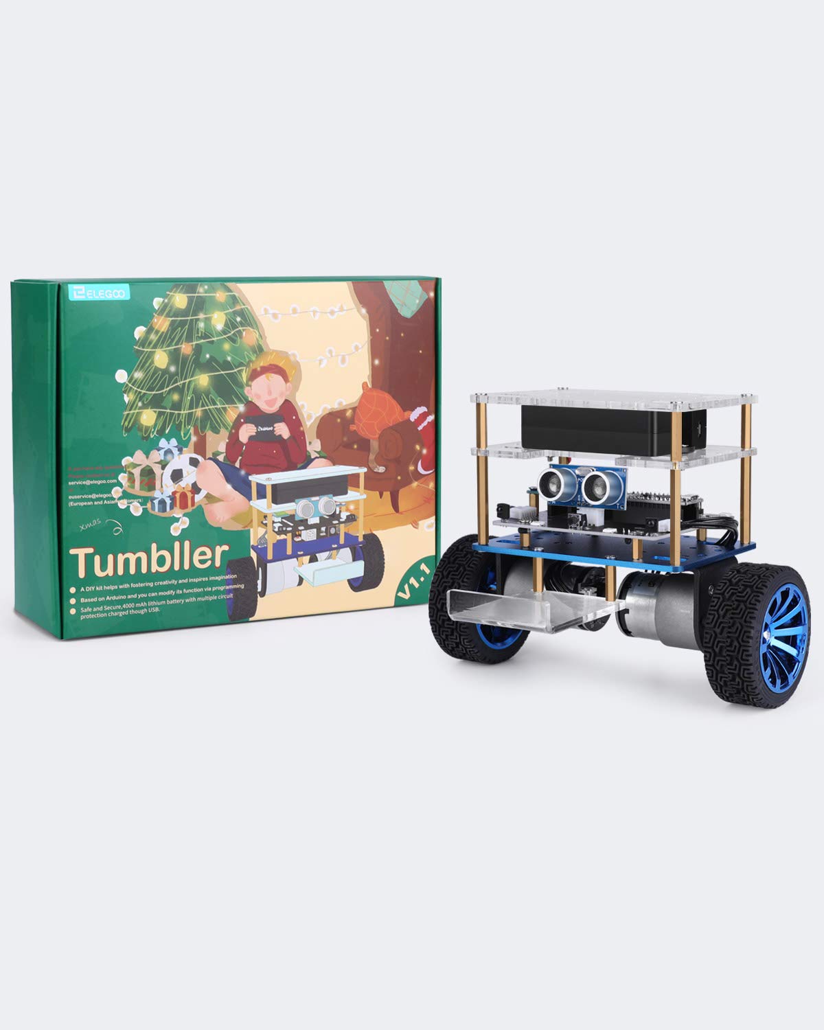 ELEGOO Tumbller Self-Balancing Robot Kit for Arduino Robotics for Kids Ages 8-12 12-14 Gifts for 8 9 10 11 12 13 14 15 16 Year Old Boys Girls Teens Toys for Ages 8-10 8-13 10-12 14-16 STEM Building