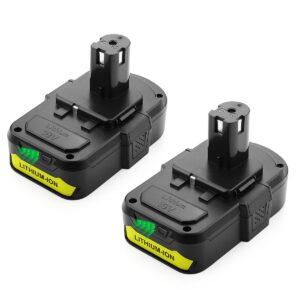 energup 2pack 18v 3.8ah p102 replacement for ryobi 18v lithium battery for 18-volt one+ battery p104 p105 p102 p103 p107 cordless tools compatible with ryobi 18v batteries