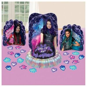 table decorating kit (23 pc set) - high-quality & sturdy, perfect party essential for themed parties & events, disney descendants 3