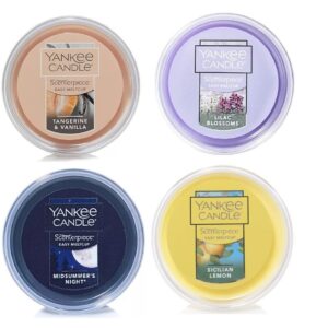 Yankee Candle Scenterpiece Easy MeltCups — Set of 4 Assorted Scent Refills - 2.2 oz each