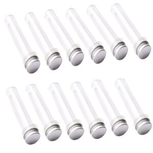 test tubes 25x140mm(40ml), clear plastic tubes with screw caps for science experiment party decoration christmas birthday gifts candy storage