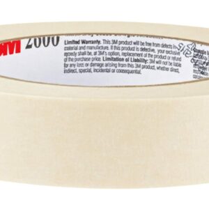 3M Highland Economy Masking Tape-Economy Masking Tape, 3 Inch Core Size, 3/4 Inch x 120 Feet, Crepe Paper Pack of 24