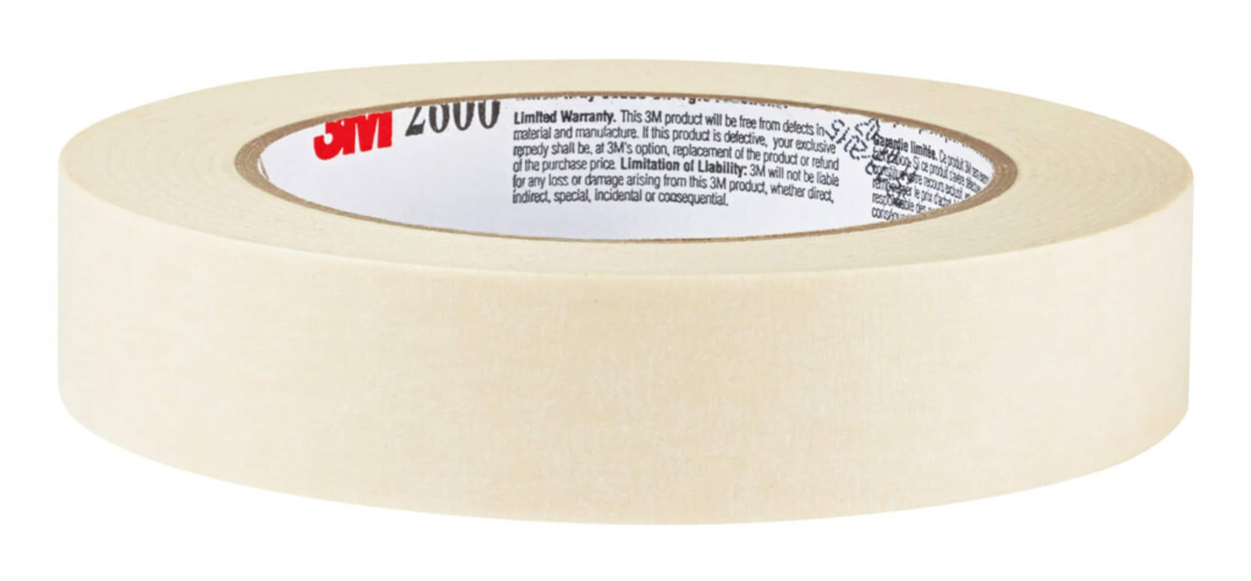 3M Highland Economy Masking Tape-Economy Masking Tape, 3 Inch Core Size, 3/4 Inch x 120 Feet, Crepe Paper Pack of 24