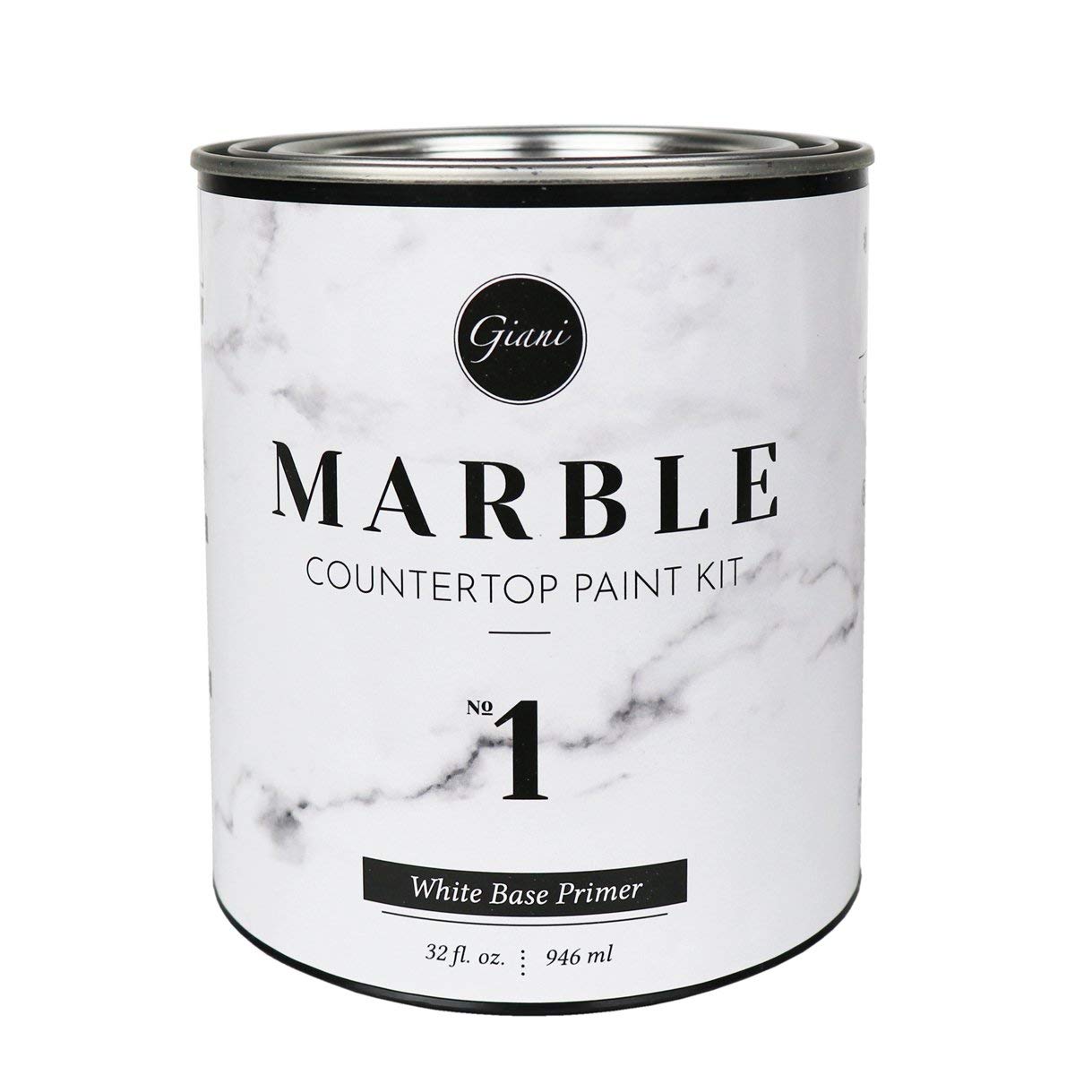 Giani Marble Countertop Paint- Step 1 White Primer (32 fl. oz.)