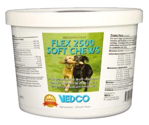 vedco flex 2500 joint support for dogs 120 soft chews