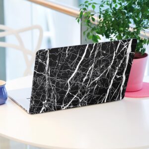 Livelynine Black Marble Wallpaper for Kitchen Counter Top Black Peel and Stick Contact Paper for Countertops Waterproof Desk Dresser Table Cover Sticker Renter Friendly Countertop Vinyl Wrap 15.8x78.8