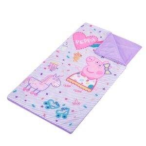 Idea Nuova Peppa Pig Sleepover Purse & Eye Mask Set, Pink 46"x26"