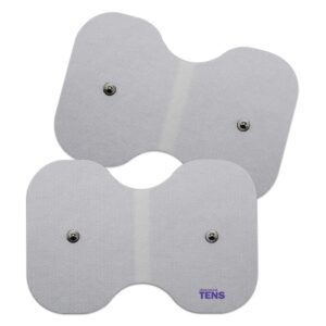 tens electrodes, 2 premium quality 4 inch x 6 inch dual self adhesive electrodes for tens units, snap butterfly tens unit electrodes, discount tens brand