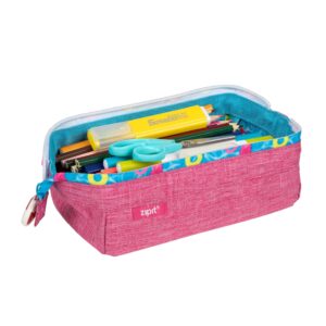 ZIPIT Lenny Pencil Case, Pink