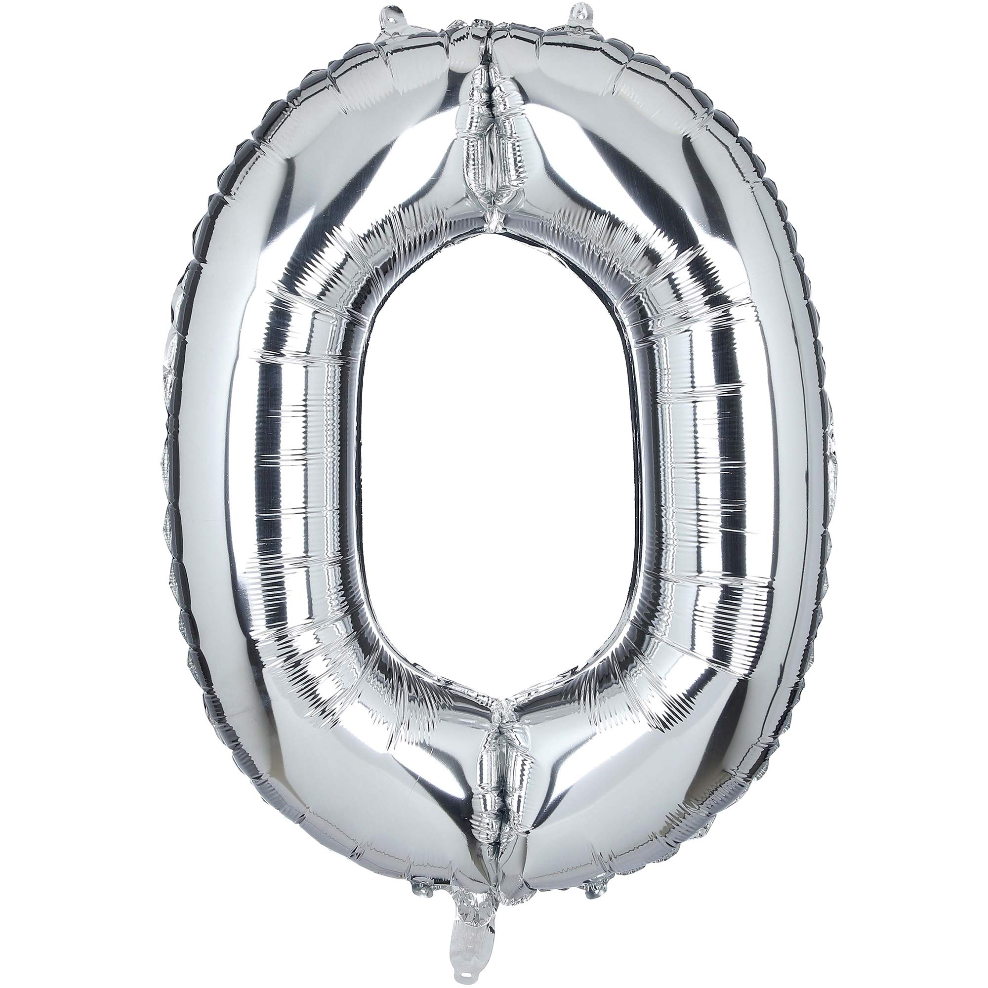 40 Inch Big Silver Letter Balloons Foil Mylar Wedding Bachelorette Wedding Birthday Bridal Shower Anniversary Celebration Graduation Party Decoration Alphabet O (A-Z)