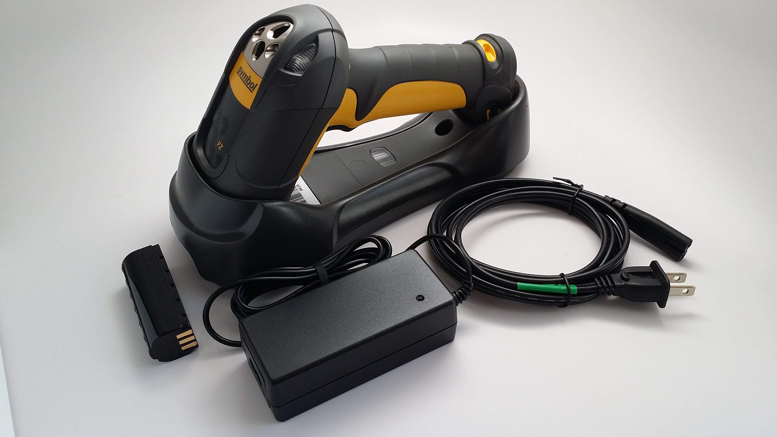 Zebra (Formerly Motorola Symbol) LS3578-FZ, Rugged, Cordless Barcode Scanner with integrated Bluetooth, with Charging Cradle and USB Cord (Renewed)