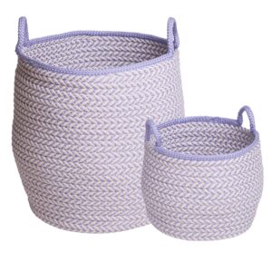 Colonial Mills Mistque Basket, 18"x18"x17", Purple