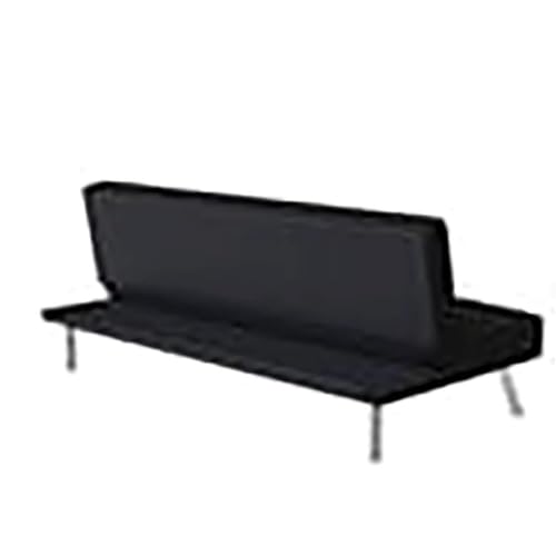 Hawthorne Collections Multi-Functional Fabric Upholstered Button Tufted Convertible Sleeper Sofa in Black