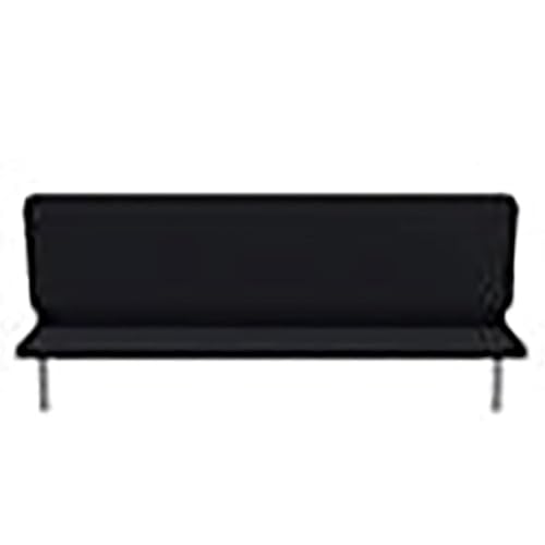 Hawthorne Collections Multi-Functional Fabric Upholstered Button Tufted Convertible Sleeper Sofa in Black