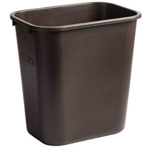 rubbermaid 2955 brown desk-side trash receptacle