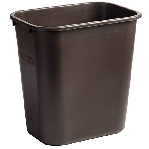 Rubbermaid 2955 Brown Desk-Side Trash Receptacle