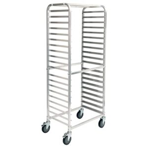 winco aluminum sheet pan/bun rack, 3" spacing, side loading, 20 tier