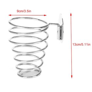 Hair Dryer Holder, Wall Mount Spiral Blow Dryer and Hair Care Tool Stand Rack Hanger Space Saver Organizer for Bathroom Washroom Storage