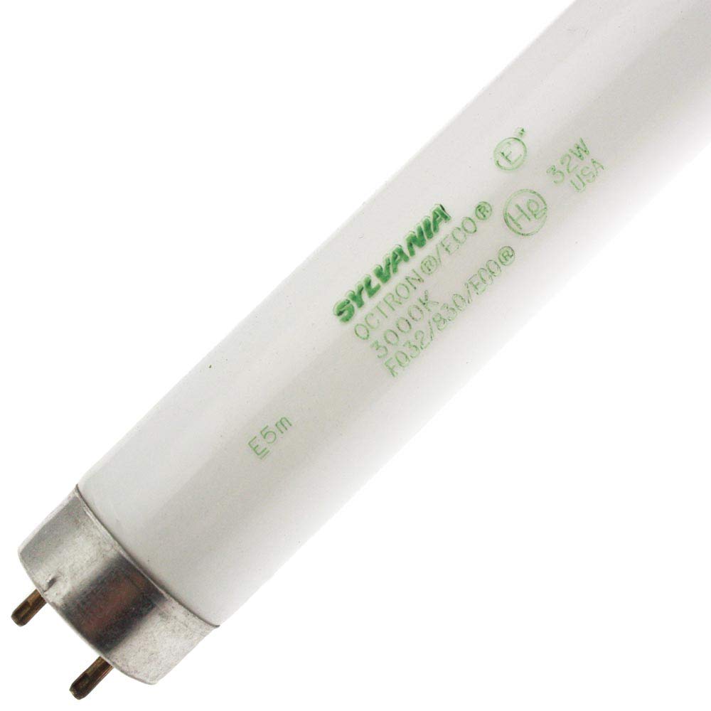 Sylvania 22455 (21777), FO32/830/ECO (CVP), 32 Watt, 48" Length, 3000K, OCTRON/Ecologic Fluorescent Tube Light Bulbs (12 Pack)