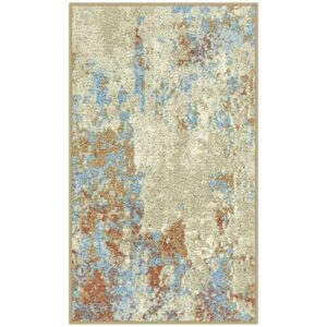 maples rugs southwestern stone distressed abstract rug, 1 ft (8 in) x 2 ft (10 in), multi