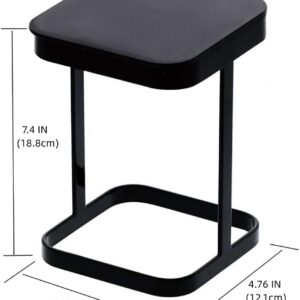 Originals Metal Countertop Trash Can Garbage Bag Holder for Home Kitchen (Black) …