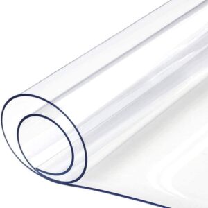 60-Gauge Clear Vinyl Multipurpose Fabric - 54-Inches Wide - 1-20 Yard Rolls - Thickest Gauge Available (3 Yards)