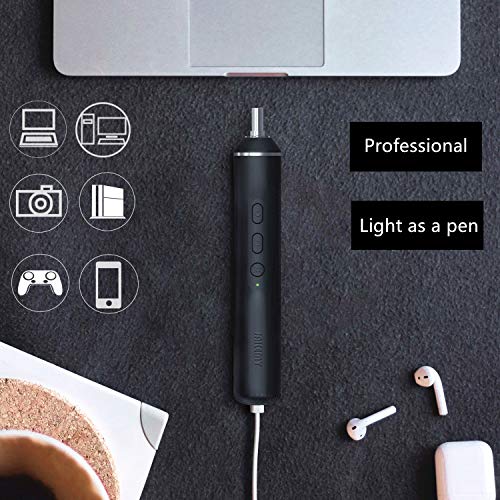 Cordless Electric Screwdriver, JAKEMY USB Rechargeable Multi-Function Magnetic Precision Power Screwdriver Repair Tool Kit with LED Light for PC, Phone, Android Phone, Watch, Laptop