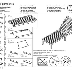 Amazonia Regatta Patio Chaise Lounger | Durable outdoor furniture with Teak Finish | Grey Cushion