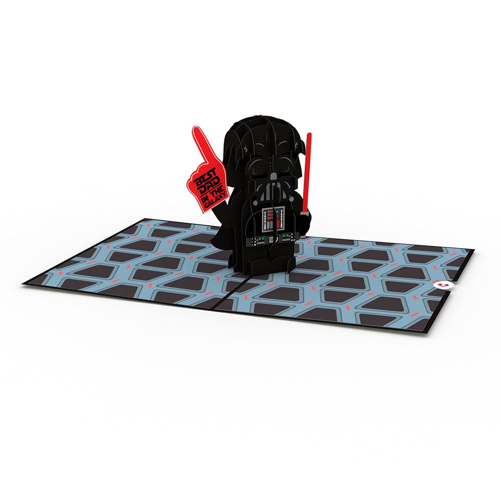 Lovepop Star Wars™ Darth Vader™: Best Dad in the Galaxy Pop Up Card, 5x7-3D Father's Day Greeting Card, Celebration Cards, Pop-Up Birthday Card for Dad, Star Wars Birthday Card