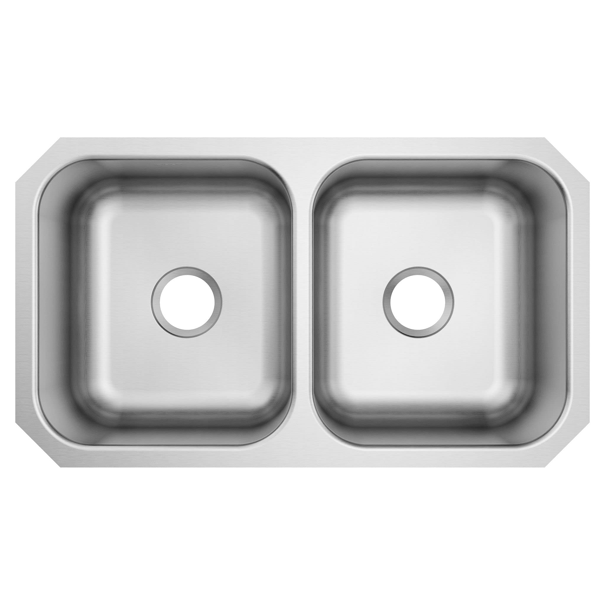 Moen GS18212 1800 Series 31.75-inch 18 Gauge Undermount Double Bowl Stainless Steel Kitchen Sink, Satin Stainless