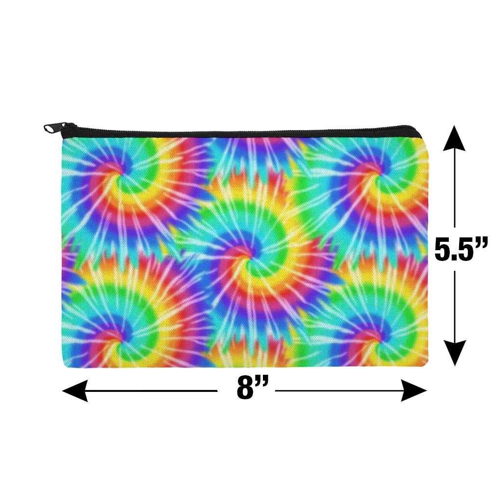 GRAPHICS & MORE Tie Dye Pattern Pencil Pen Organizer Zipper Pouch Case