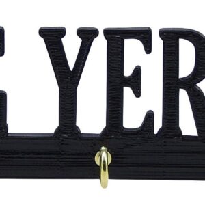 Medallurgy Hang Yer Shit (Your) Funny Country Wall Key Rack Holder Hanger Hooks Entryway Jewelry Organization Housewarming New Home Gift