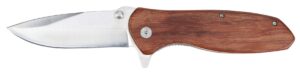 performance tool w9366 quick and easy assisted opening pocket knife with stainless steel straight edge blade, thumb studs, and pocket clip