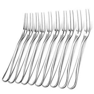 20 pack appetizer dessert forks, stainless steel mini salad fruit tasting forks cocktail fork (appetizer)