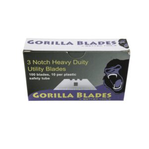 better tools 3-notch heavy duty utility blades - 100 blades/box - 10 blades/tube