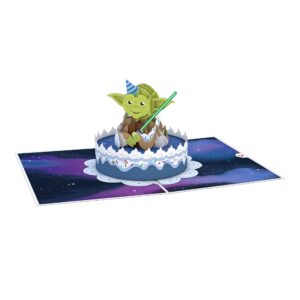 Lovepop Star Wars™ Yoda™ Birthday Pop Up Card, 5x7-3D Birthday Greeting Card, Pop-Up Birthday Cards for Kids, Celebration Cards, Star Wars™ Birthday Card