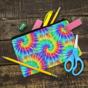 GRAPHICS & MORE Tie Dye Pattern Pencil Pen Organizer Zipper Pouch Case