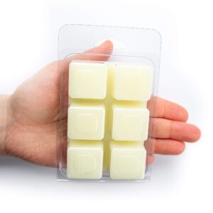 Pure Jasmine Wax Melts Bulk Pack - Formula 117 - 4 Highly Scented 3 Oz. Bars (12 Oz. Total) - Made With Essential & Natural Oils - Flower & Floral Air Freshener Cubes Collection